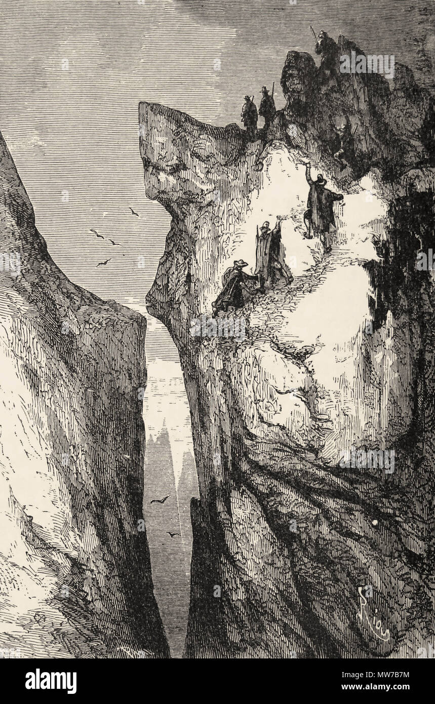 Art by Edouard Riou from "In Search of the Castaways" by Jules Verne ...