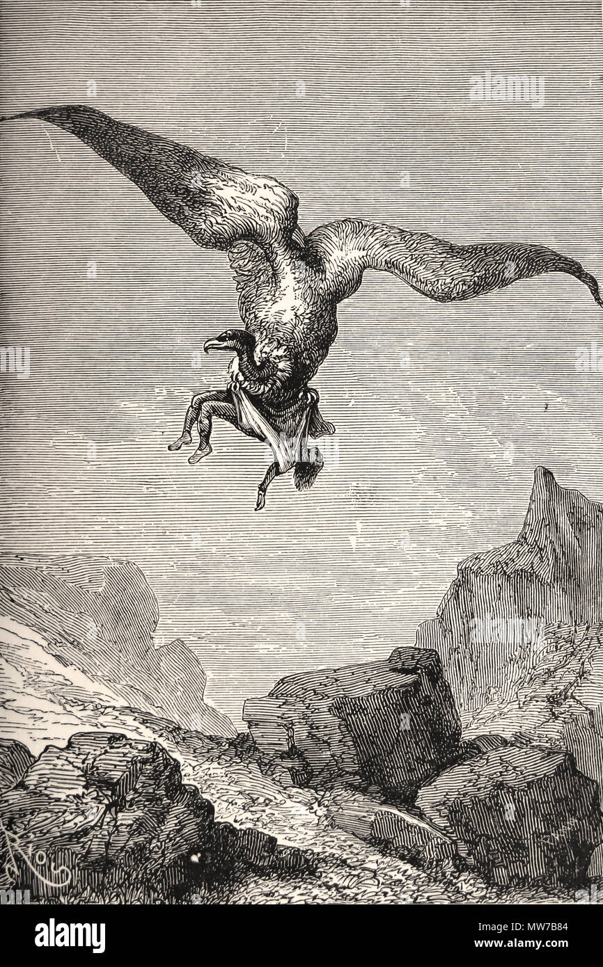 Art by Edouard Riou from "In Search of the Castaways" by Jules Verne ...