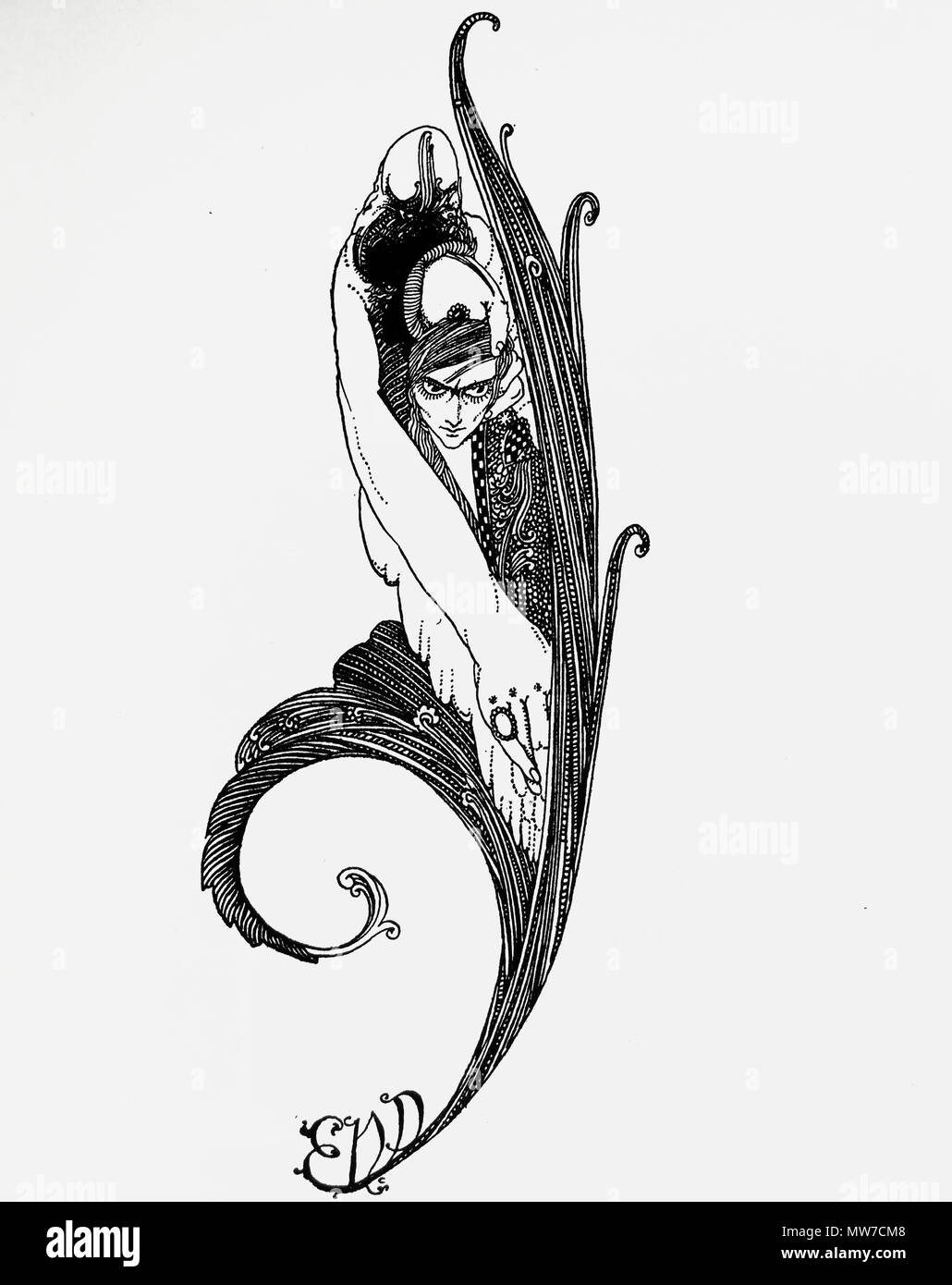 Harry Clarke - Irish illustrator - Endpiece by Harry Clarke for Goethe ...