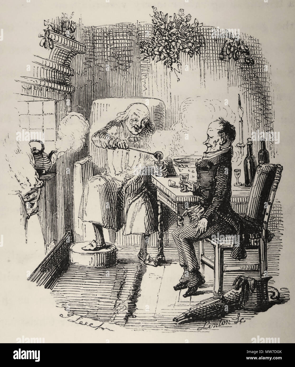 John Leech - English Illustrator - "I'll raise your salary and assist ...