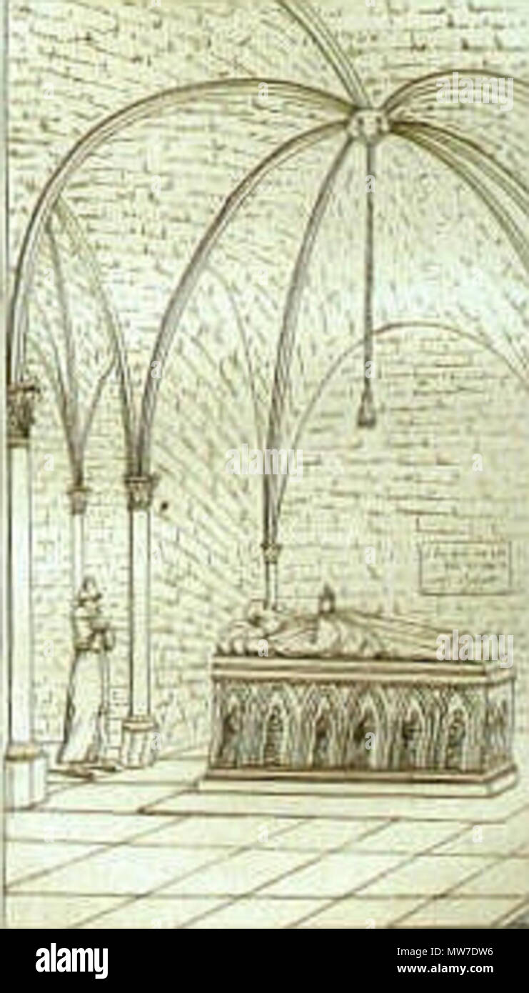 36 Alexandre Lenoir - Vue du tombeau d'Abélard à Saint-Marcel Stock ...