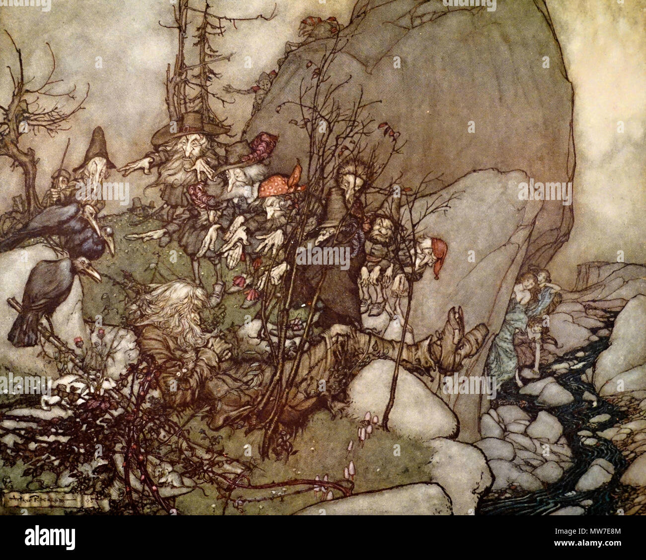 Rip van winkle illustration hi-res stock photography and images - Alamy