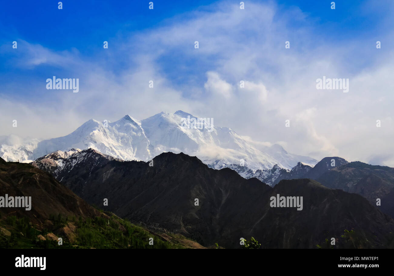 View to Rakaposhi peak, Karakorum mountains, Pakistan Stock Photo - Alamy