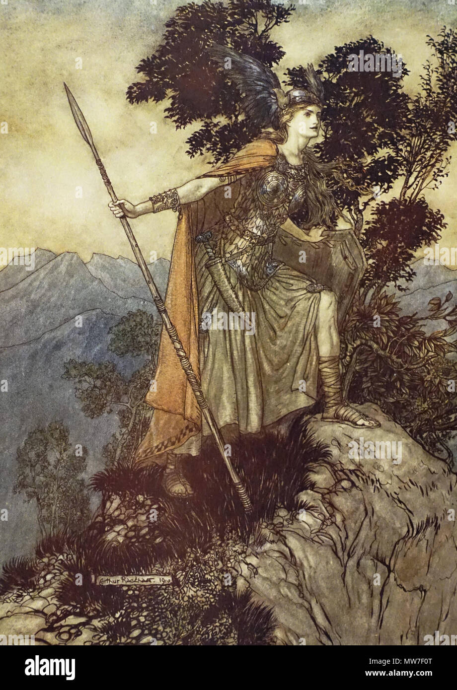 Arthur Rackham - Brunnhilde Stock Photo - Alamy