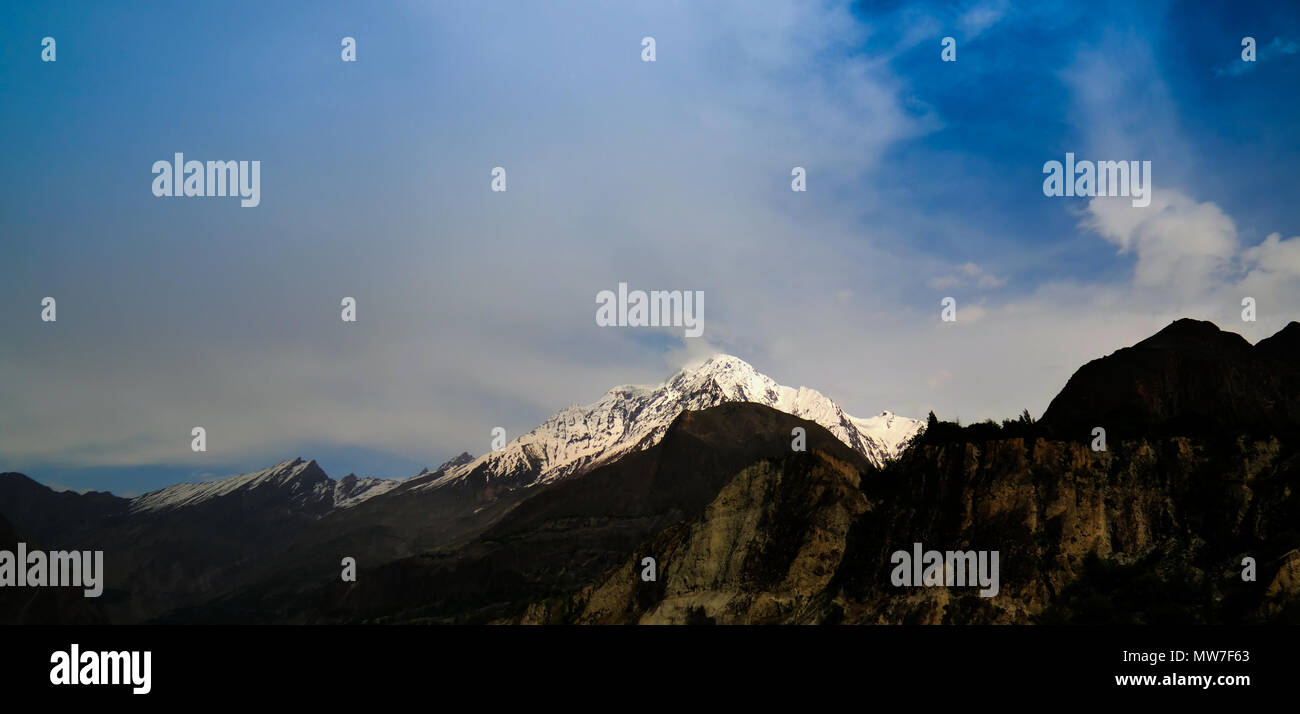 View to Rakaposhi peak, Karakorum mountains, Pakistan Stock Photo - Alamy