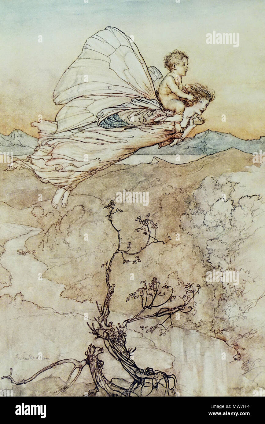 Arthur Rackham - ... and her fairy sent to bear him to my bower in ...