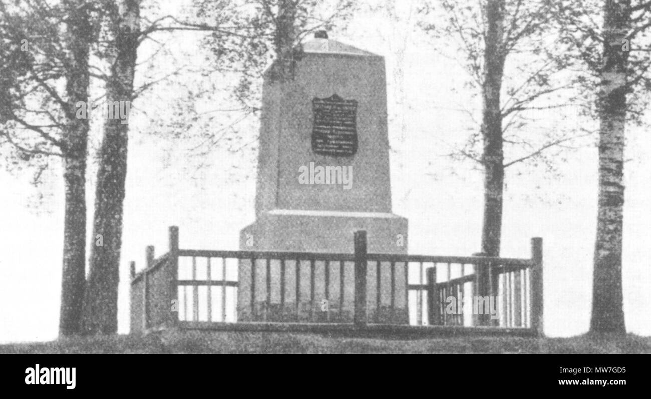 . Polski: Plebania Wólka - pomnik generała von Anrepa w latach 20 XX ...