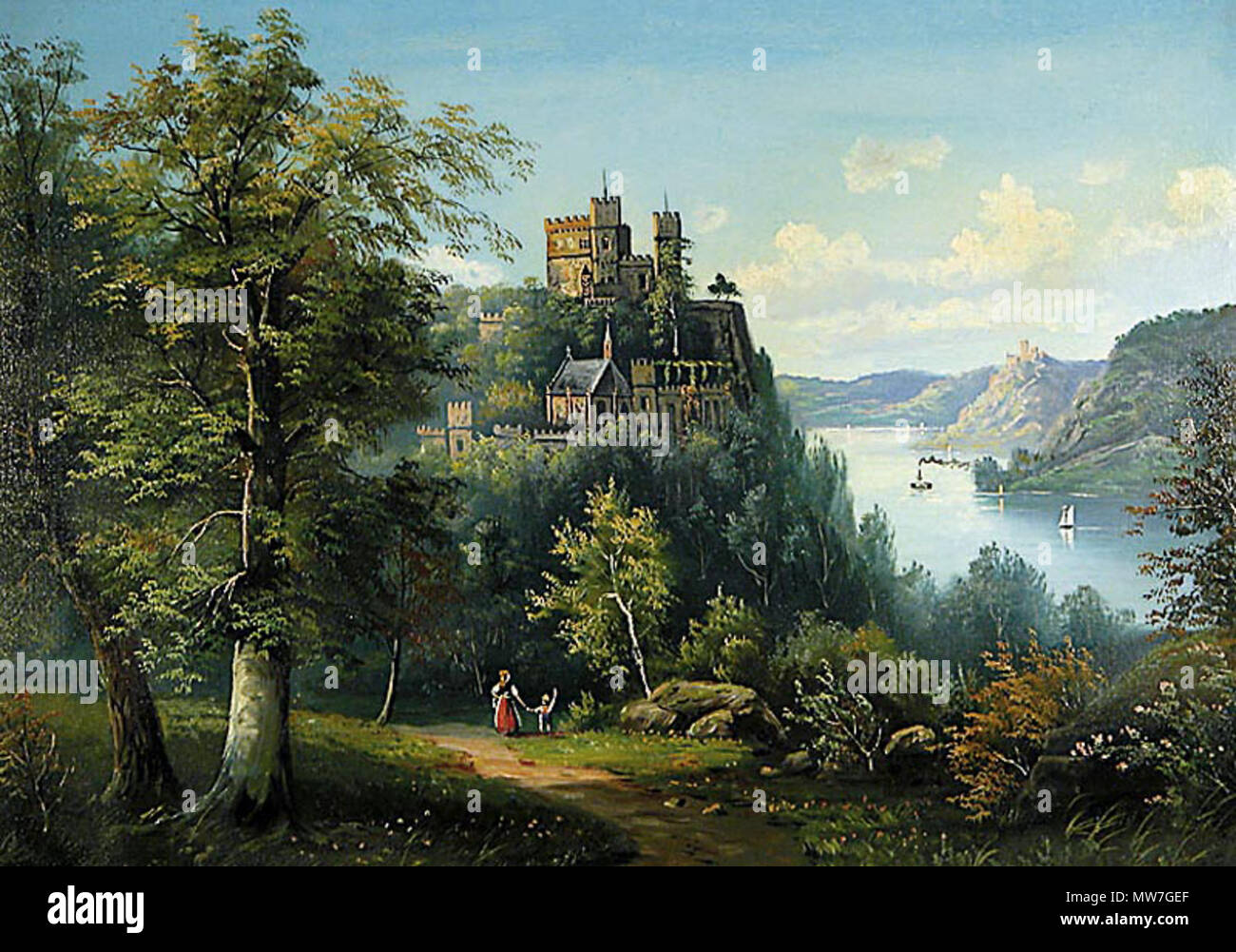 Burg rheinstein medieval castle hi-res stock photography and images - Alamy