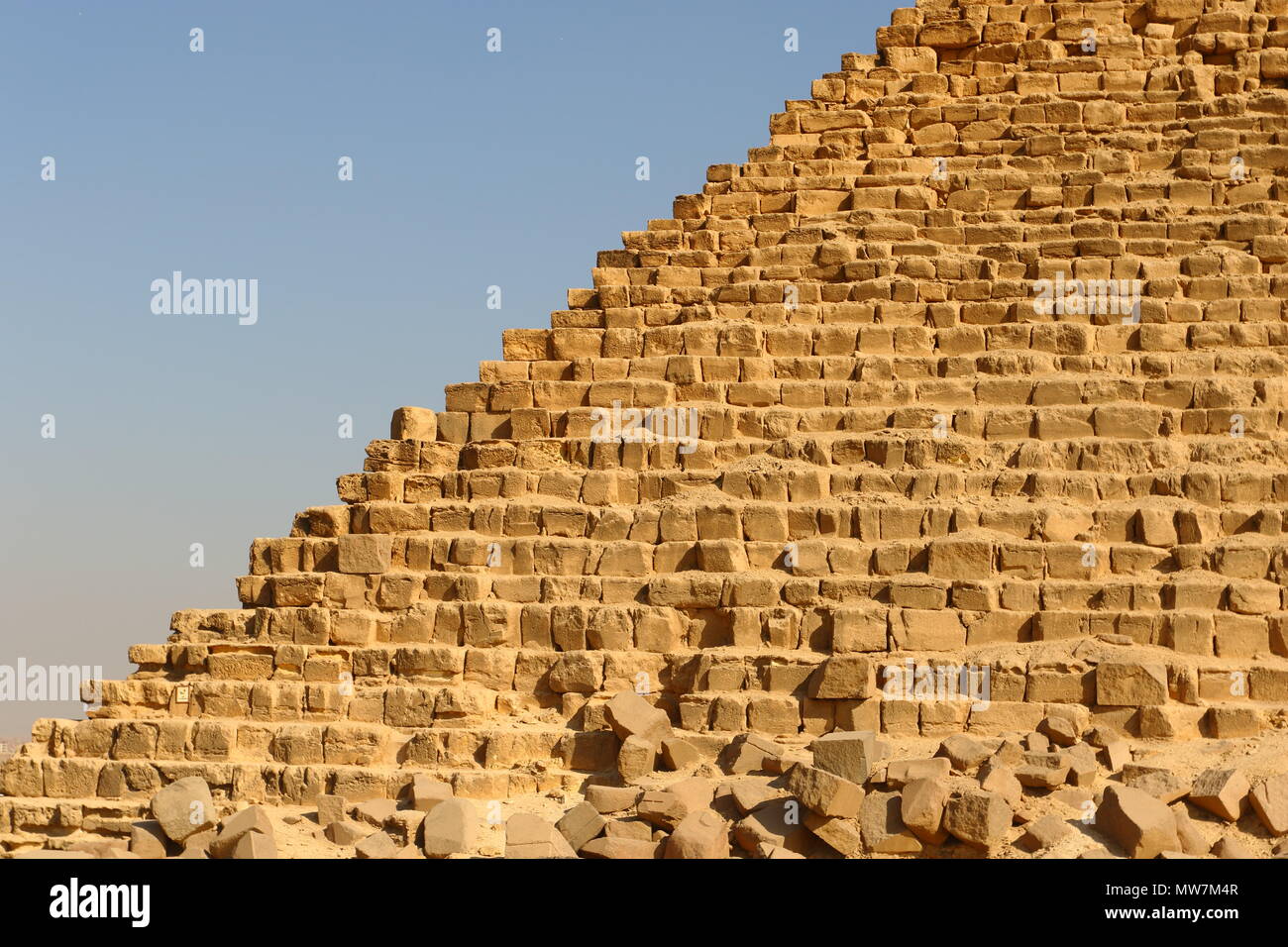 Pyramid of Khafre detail Stock Photo - Alamy