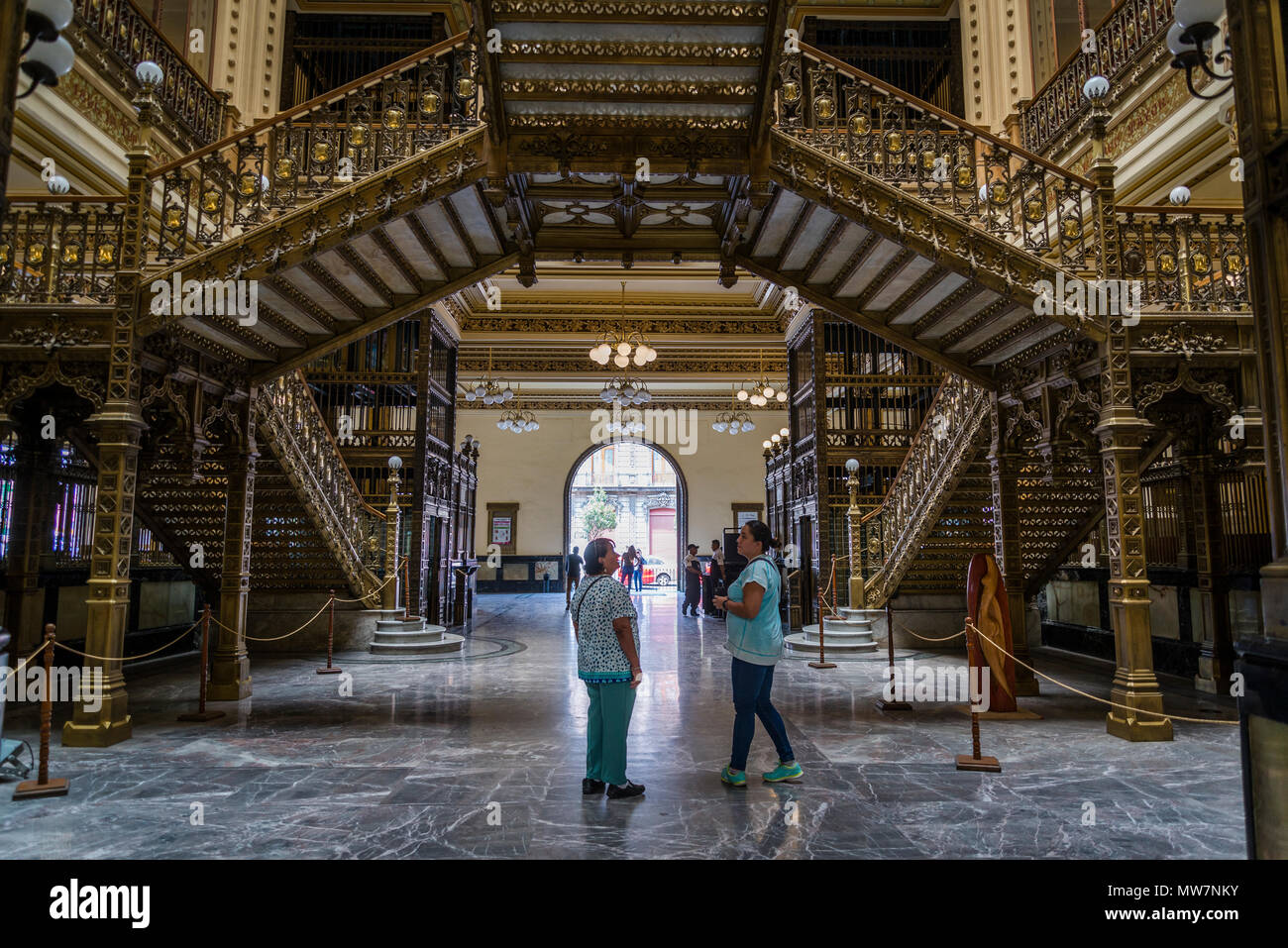 Postal Palace of Mexico City, also known as the "Correo Mayor" or Main ...