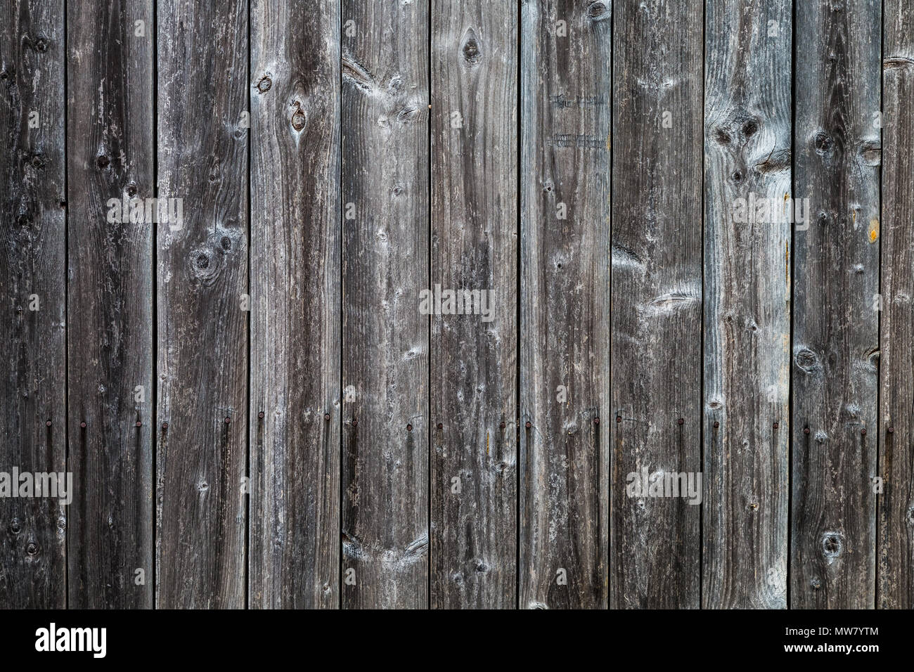 Aged wooden grey wall as rustic background Stock Photo - Alamy