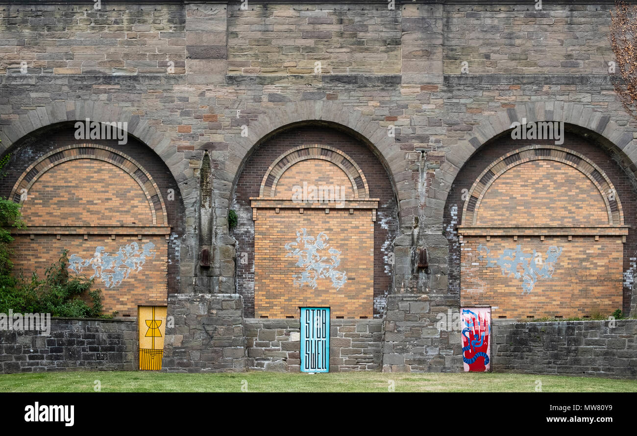 Street art project Openclose Dundee using art on doors in out of the ...