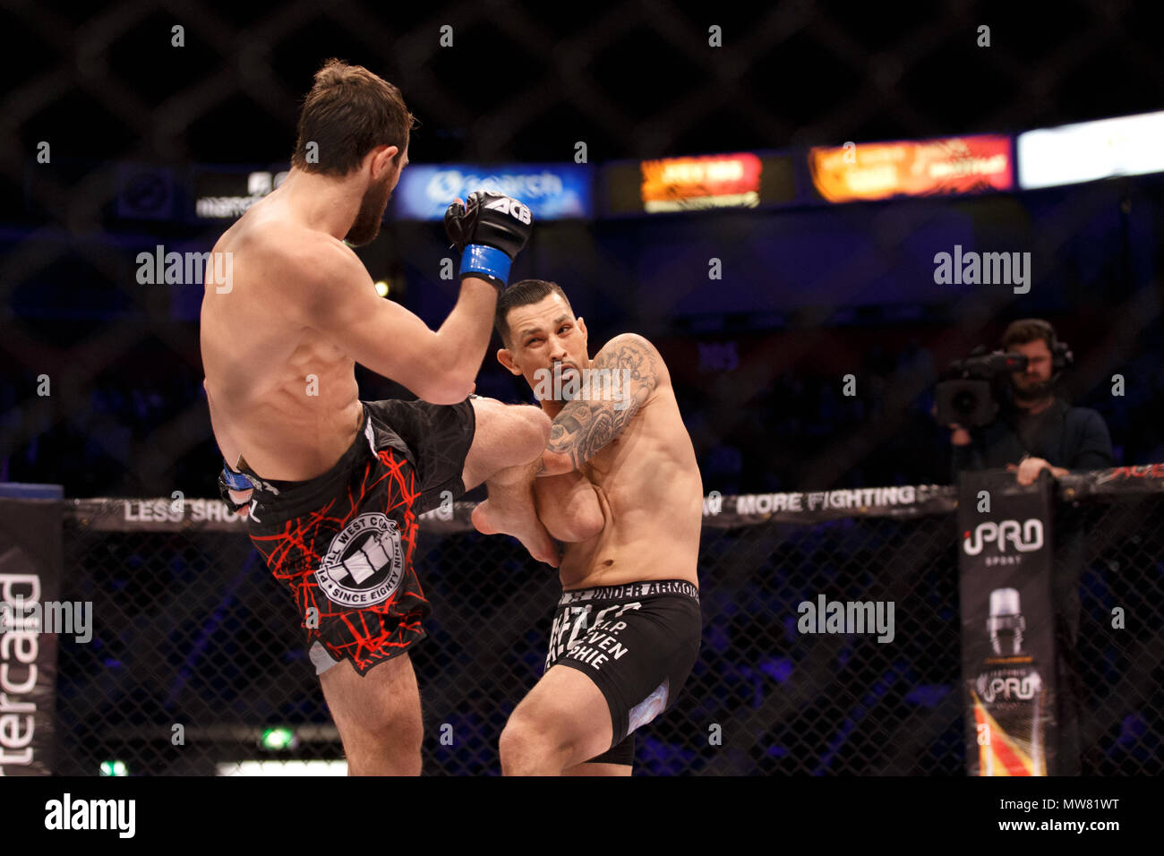 Blocking kick with arms hi-res stock photography and images - Alamy