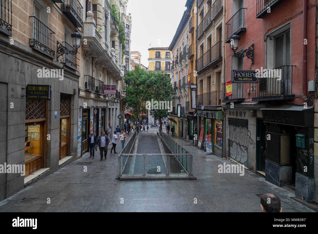Street of Madrid, Spain Stock Photo - Alamy