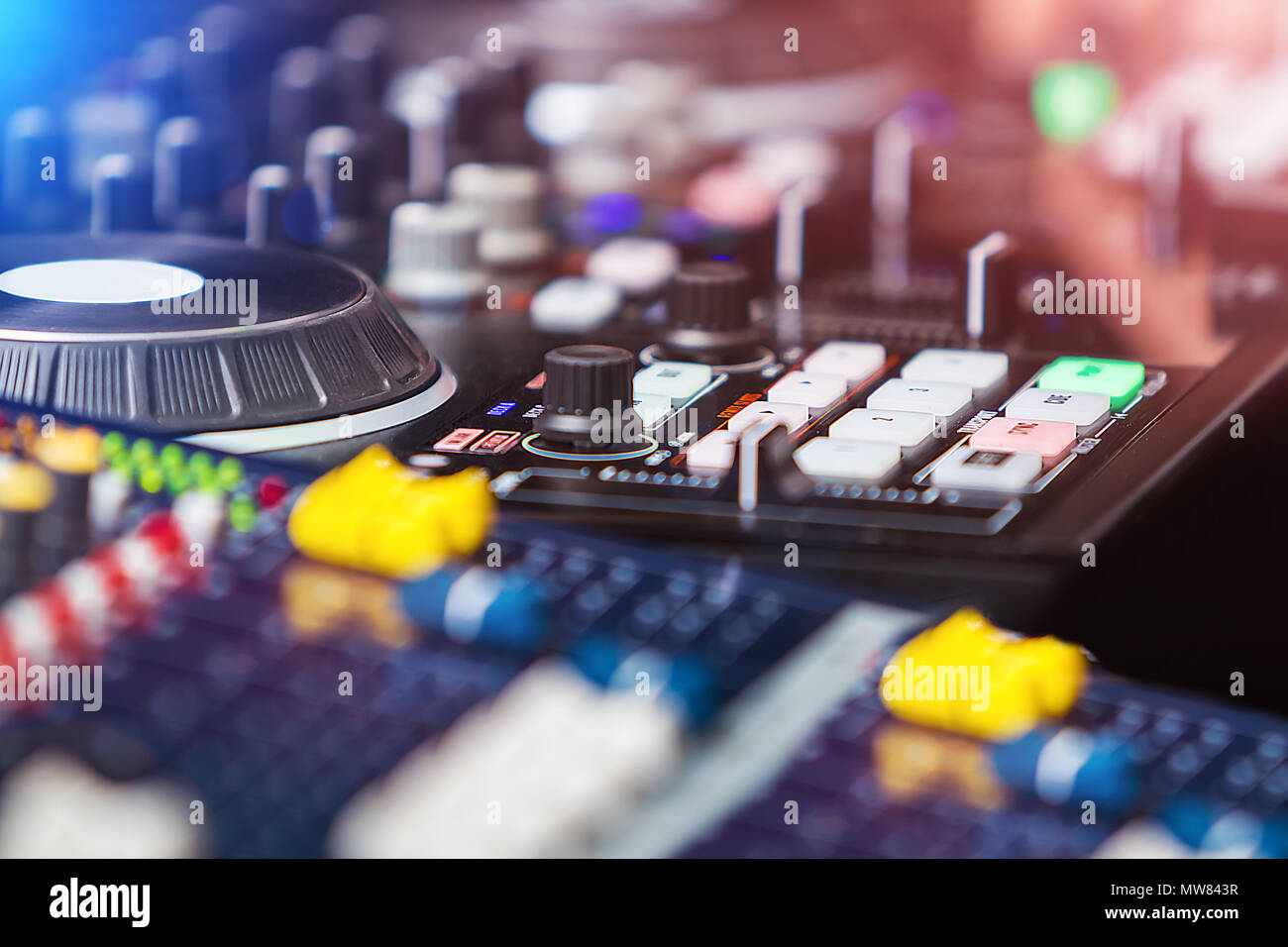 Audio Mixer console Stock Photo - Alamy