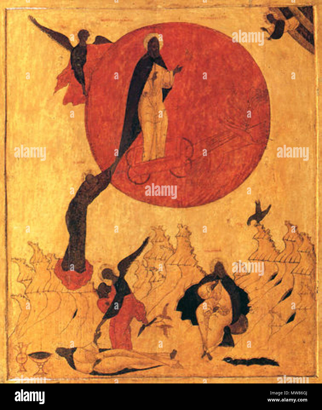 . English: Ascension of the prophet Elijah, Eastern Orthodox icon from ...
