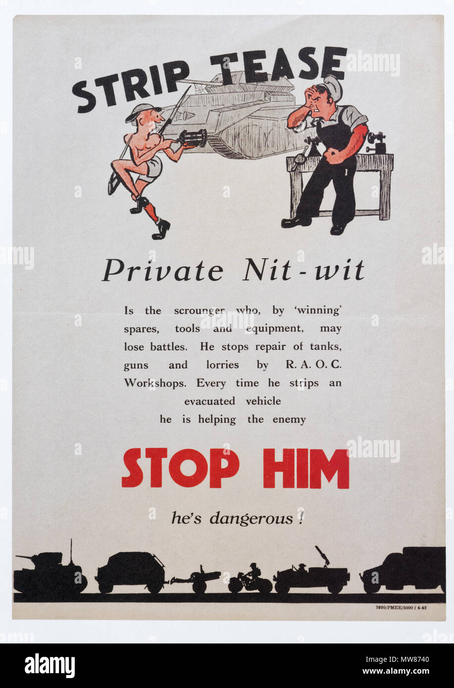 Second world war slogan hi-res stock photography and images - Alamy