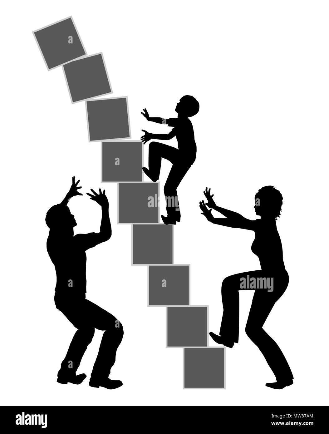 Encourage parents Cut Out Stock Images & Pictures - Alamy