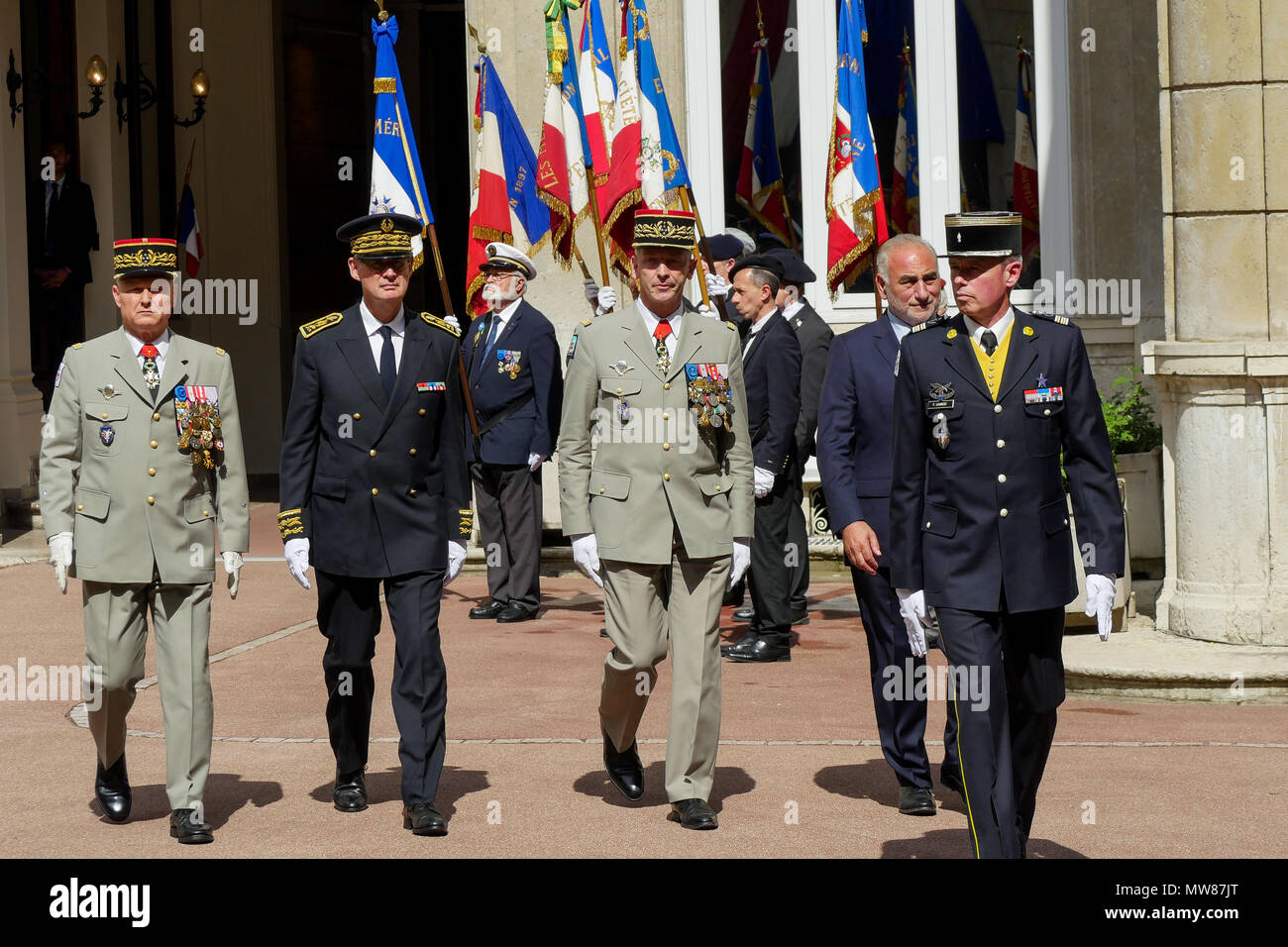 Lyon, France, 31st May 2018: General of Army Francois Lecointre (3rd ...