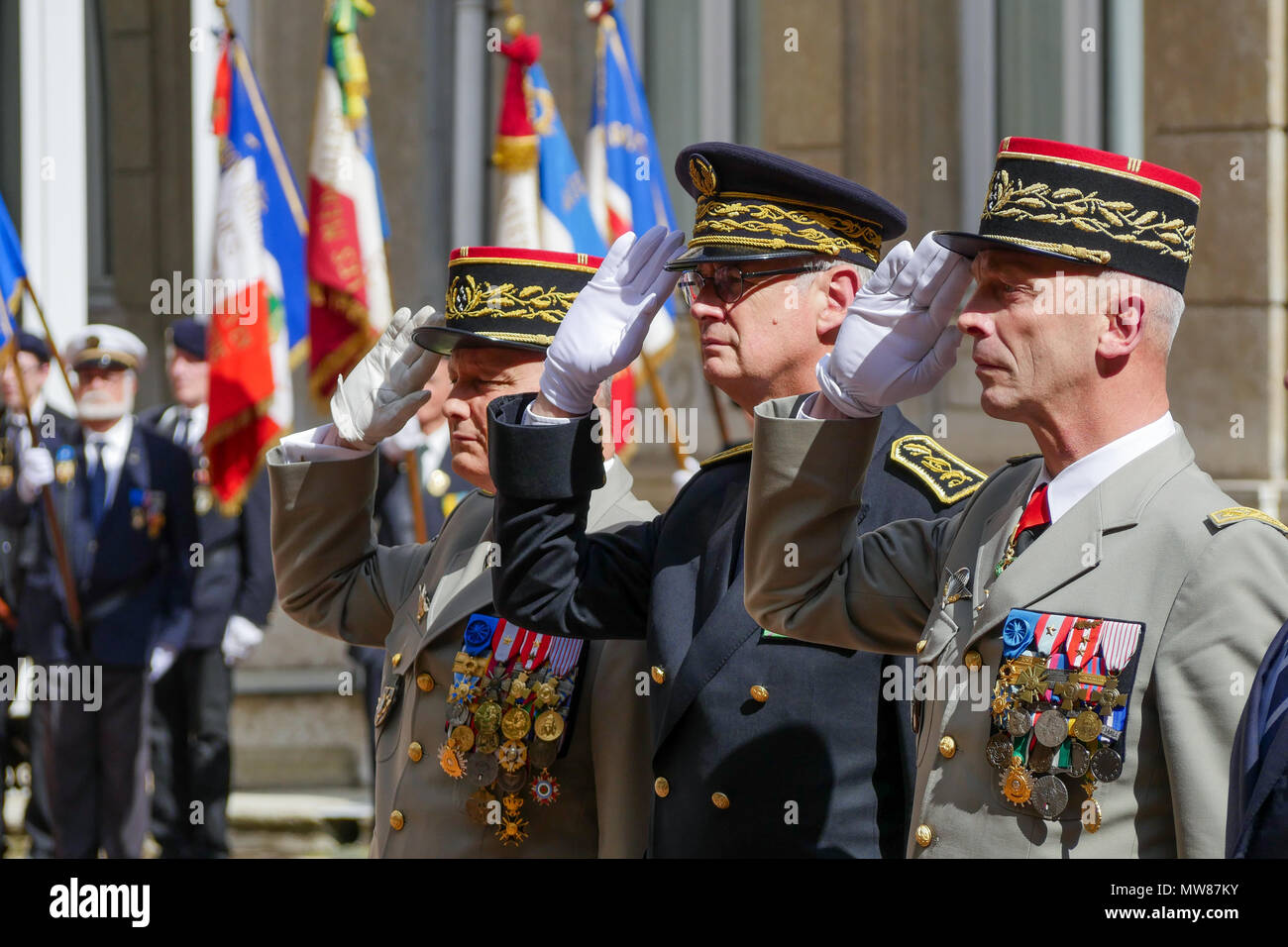 Lyon, France, 31st May 2018: General of Army Francois Lecointre (3rd ...