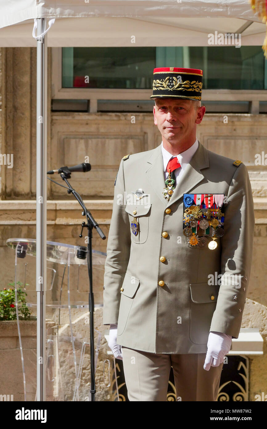 Lyon, France, 31st May 2018: General of Army Francois Lecointre, Chief ...