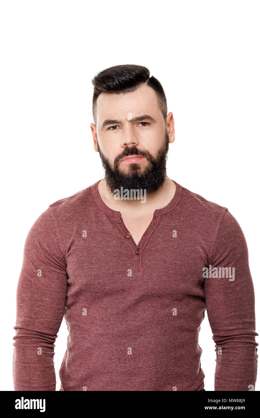 portrait of handsome bearded man Stock Photo - Alamy