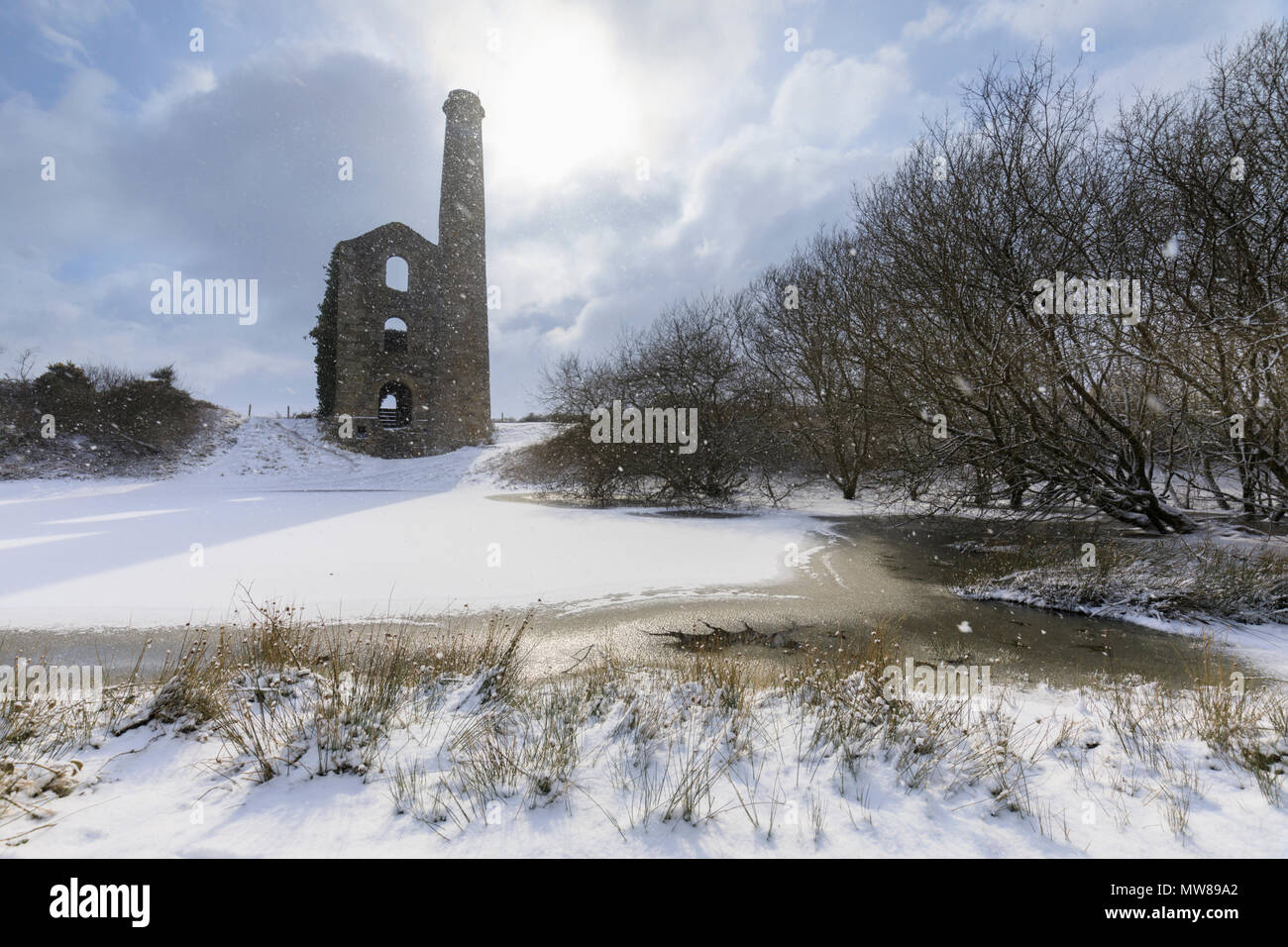 Cornwall snow hi-res stock photography and images - Alamy