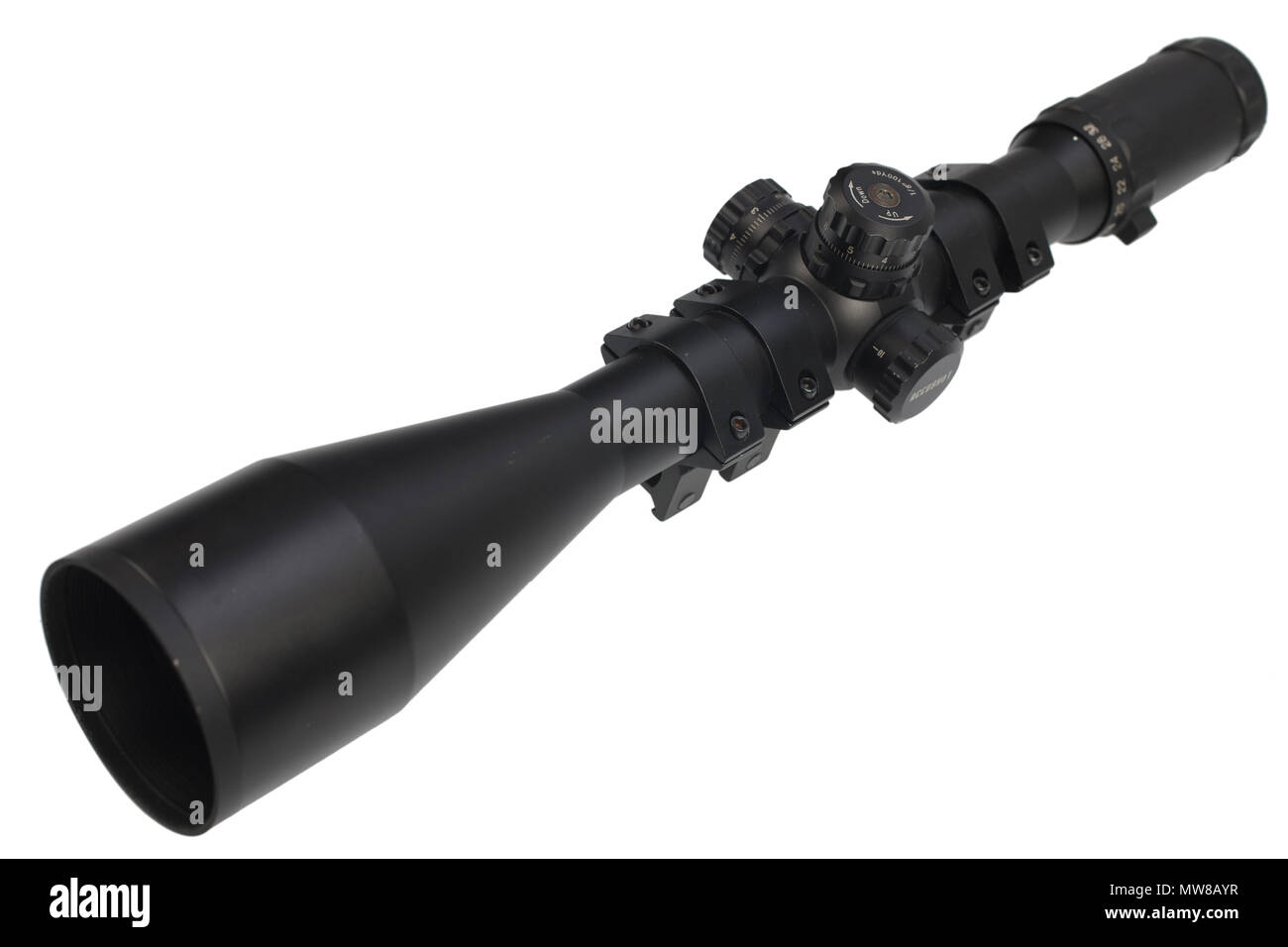 sniper scope isolated on white Stock Photo - Alamy