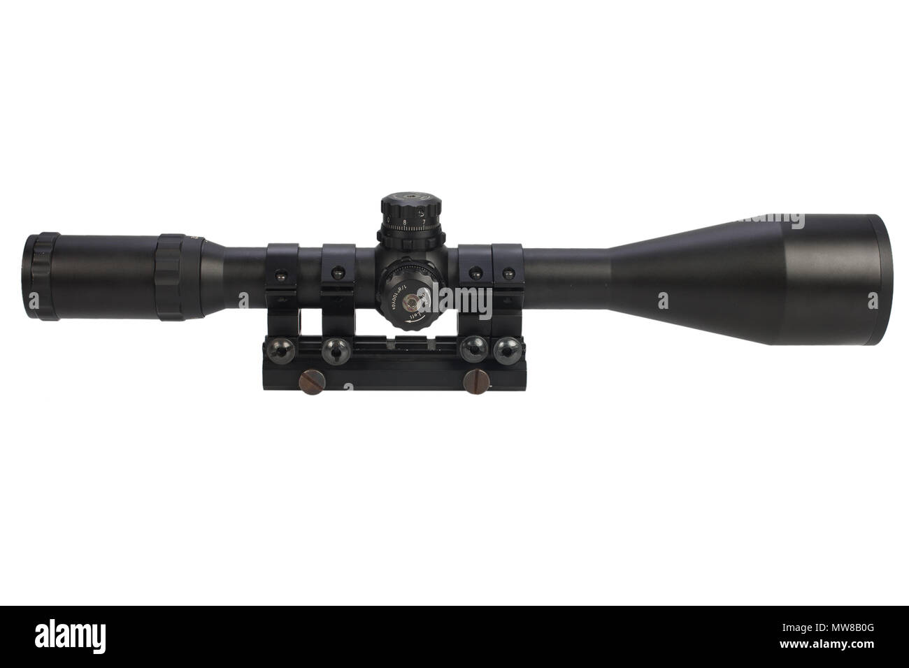 sniper scope isolated on white Stock Photo - Alamy