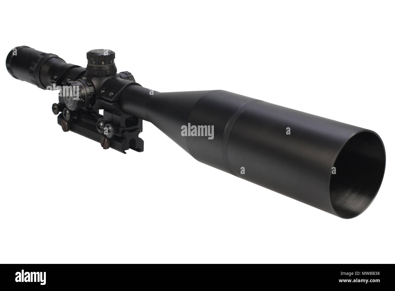 sniper scope isolated on white Stock Photo - Alamy
