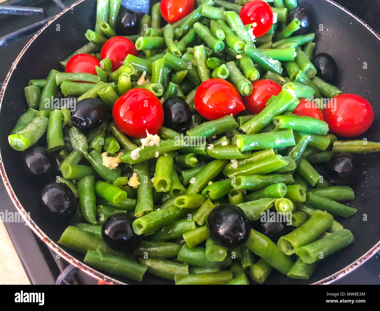 Feta cheese beans olives hi-res stock photography and images - Alamy