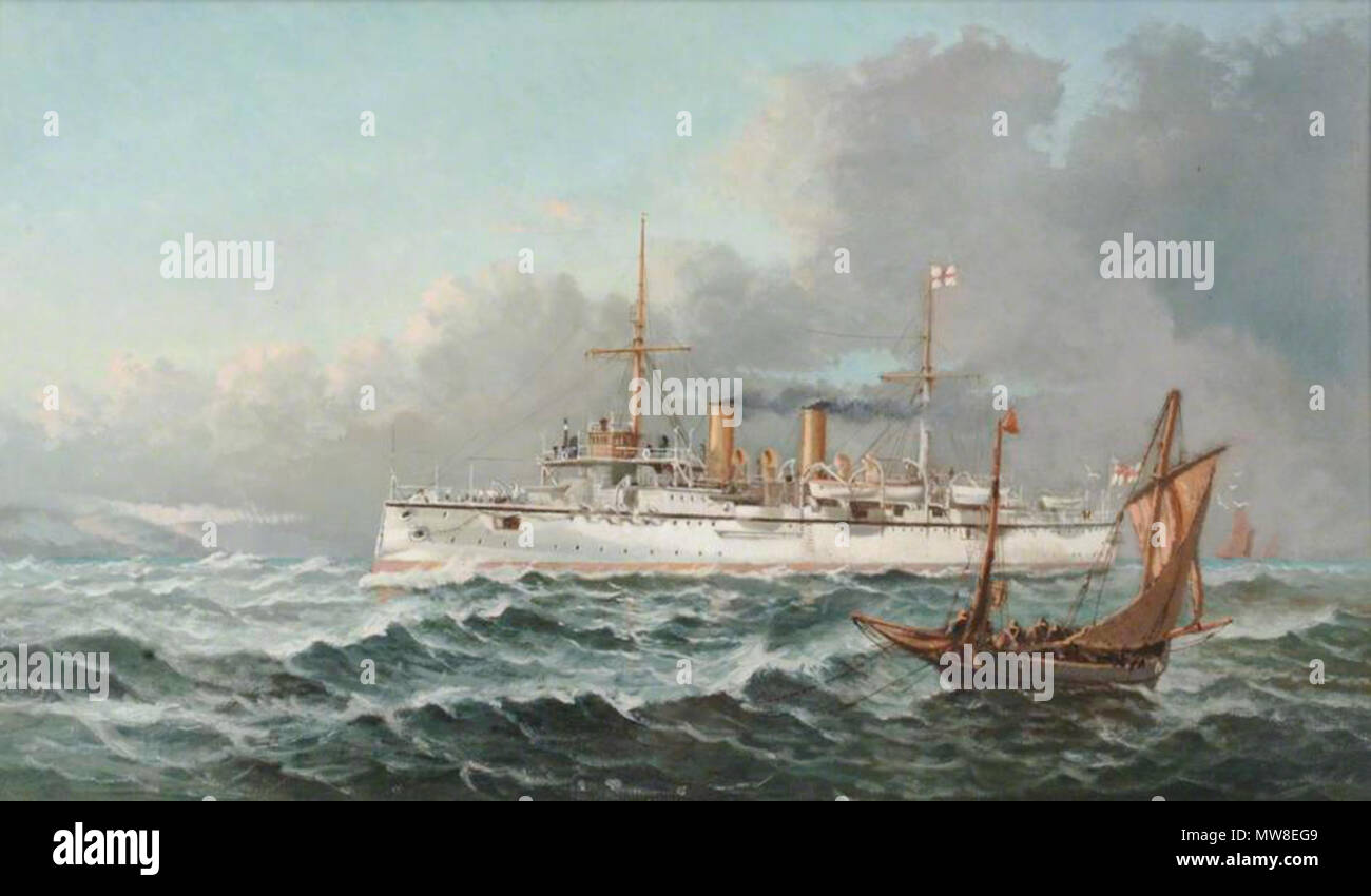 . HMS 'Bonaventure' . between 1894 and 1895. Henry J. Morgan (1839–1917 ...