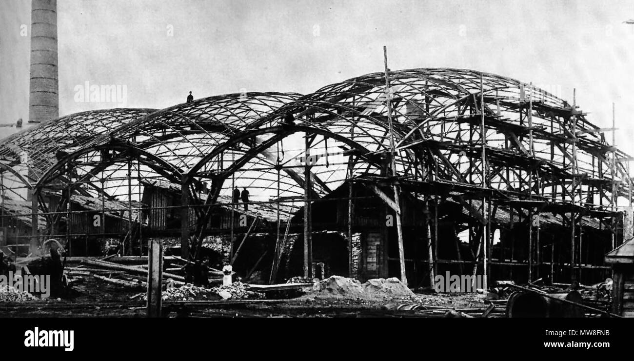 . The double curvature Diagrid Shell by Vladimir Shukhov in Vyksa near ...