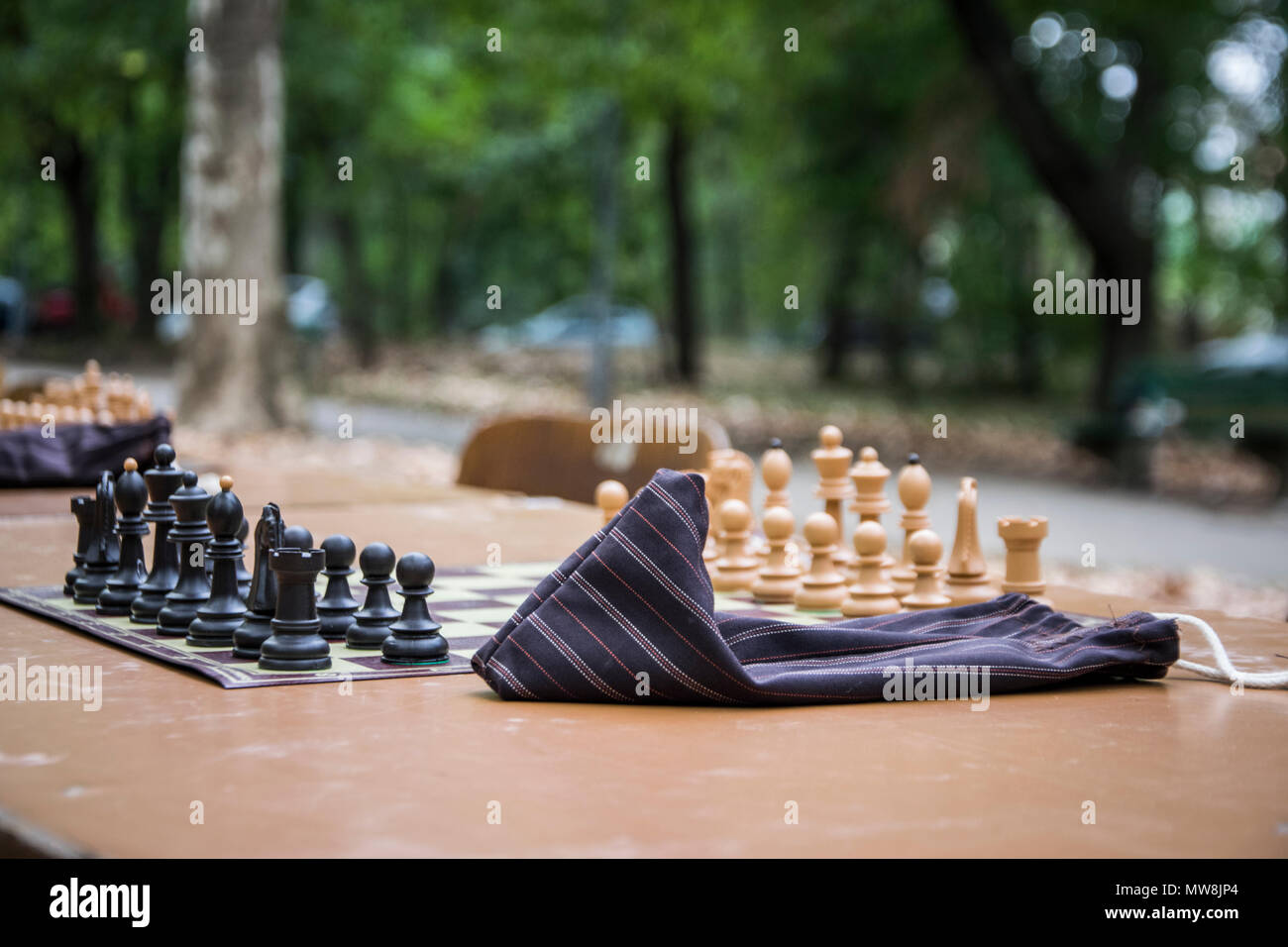 An Outdoor Game of Chess Stock Photo - Alamy