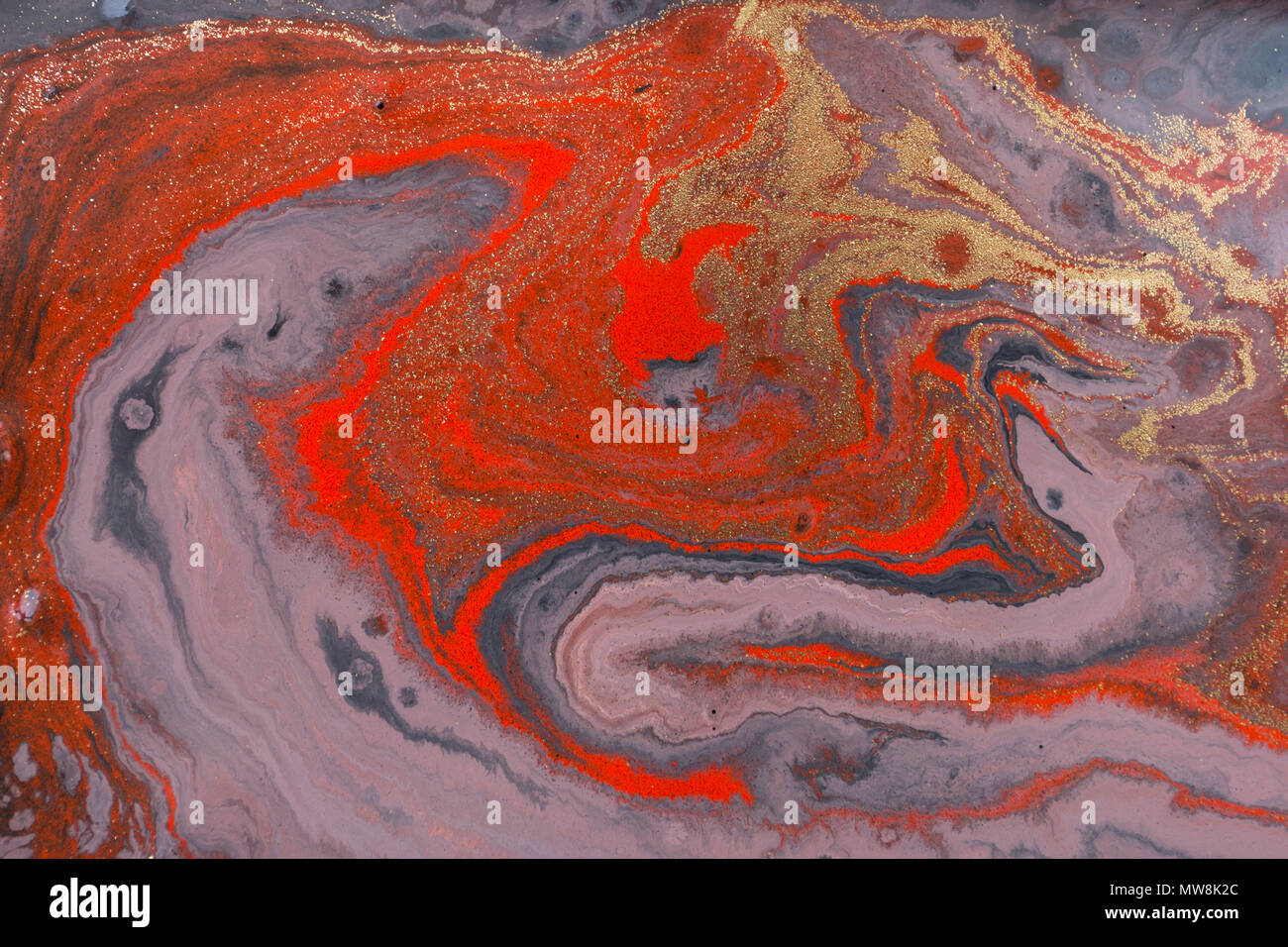 Marble abstract acrylic background. Red marbling artwork texture. Agate ...