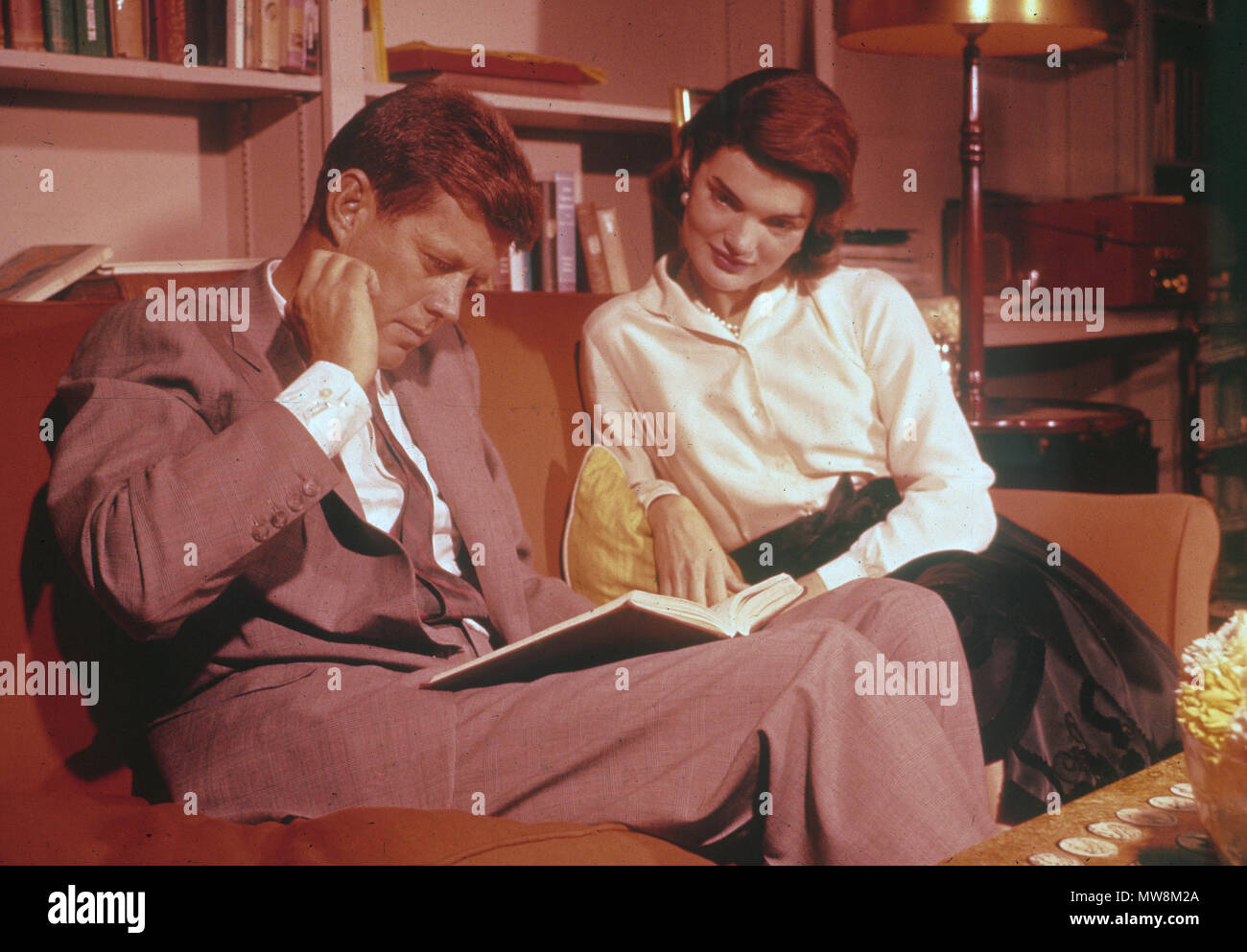 JOHN F. KENNEDY (1917-1963) as US President with wife Jackie about 1963 ...