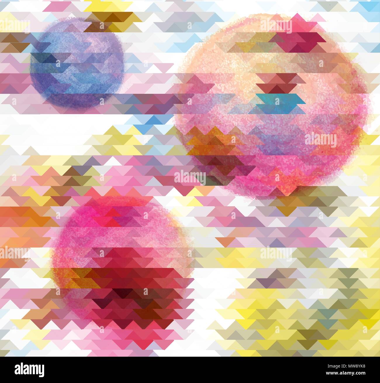 Background made of triangles in different colors . Square composition ...