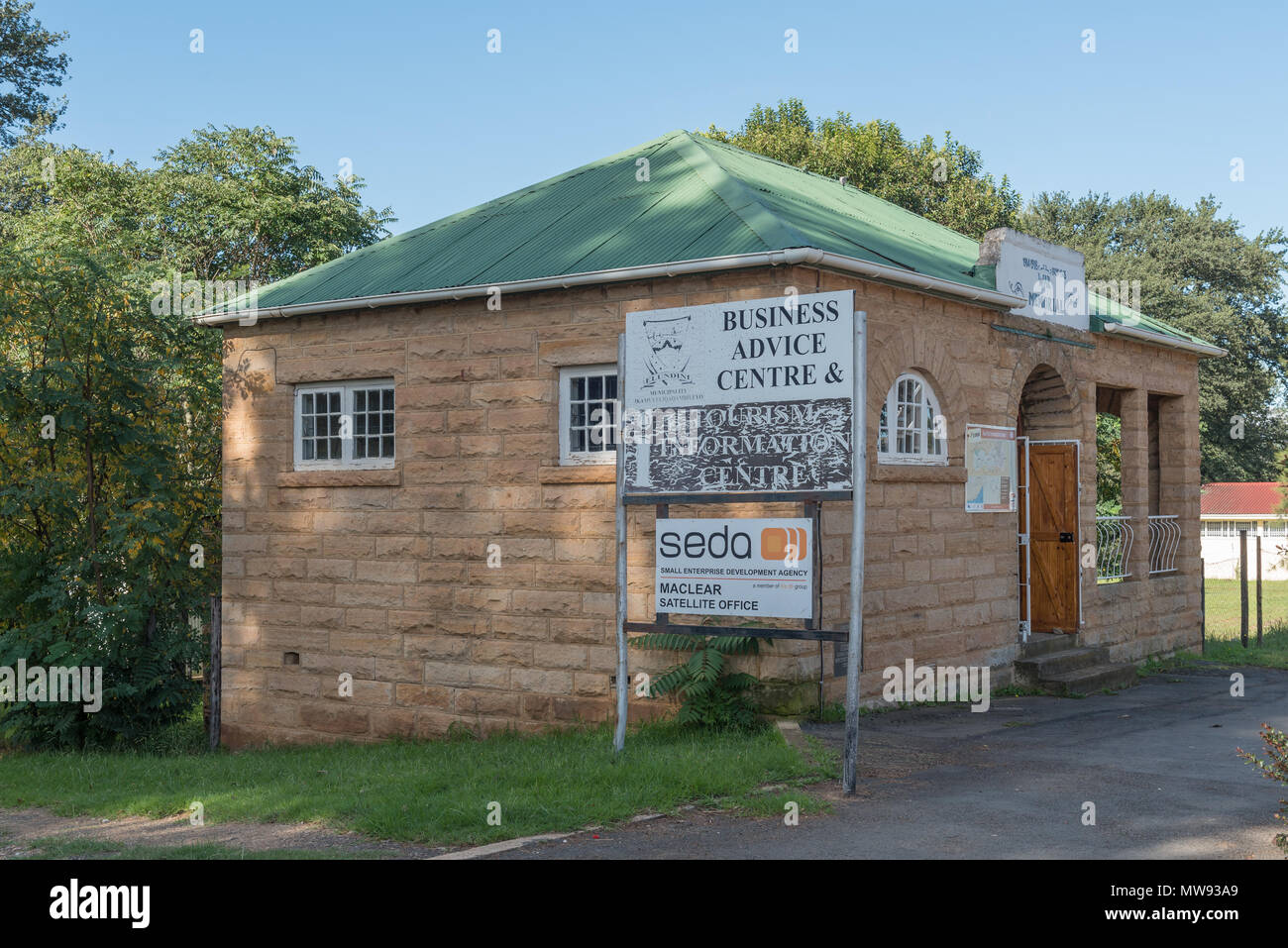 MACLEAR, SOUTH AFRICA - MARCH 26, 2018: A business advice centre and ...