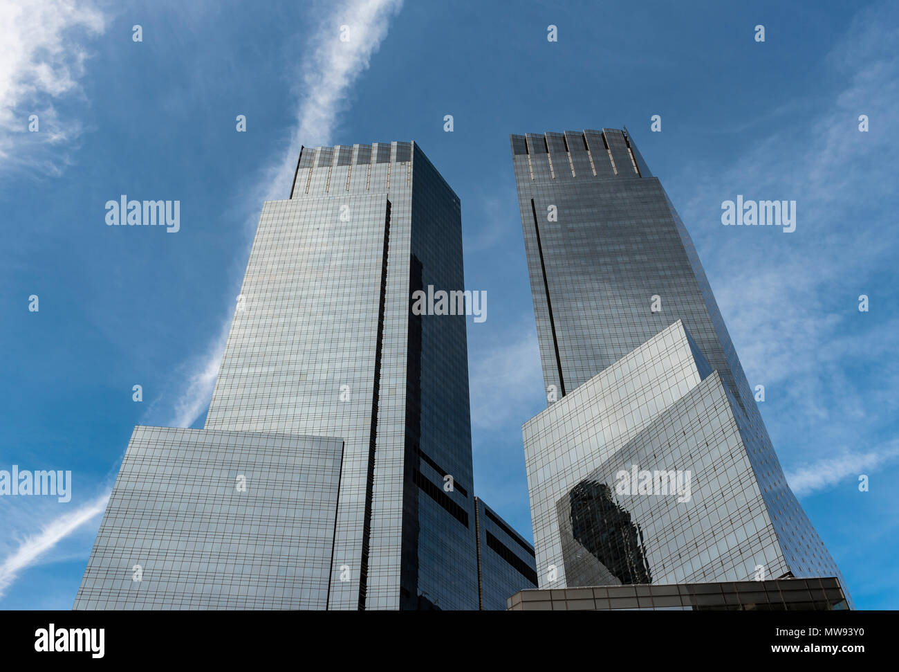 Time Warner Center twin towers in New York City, USA Stock Photo - Alamy