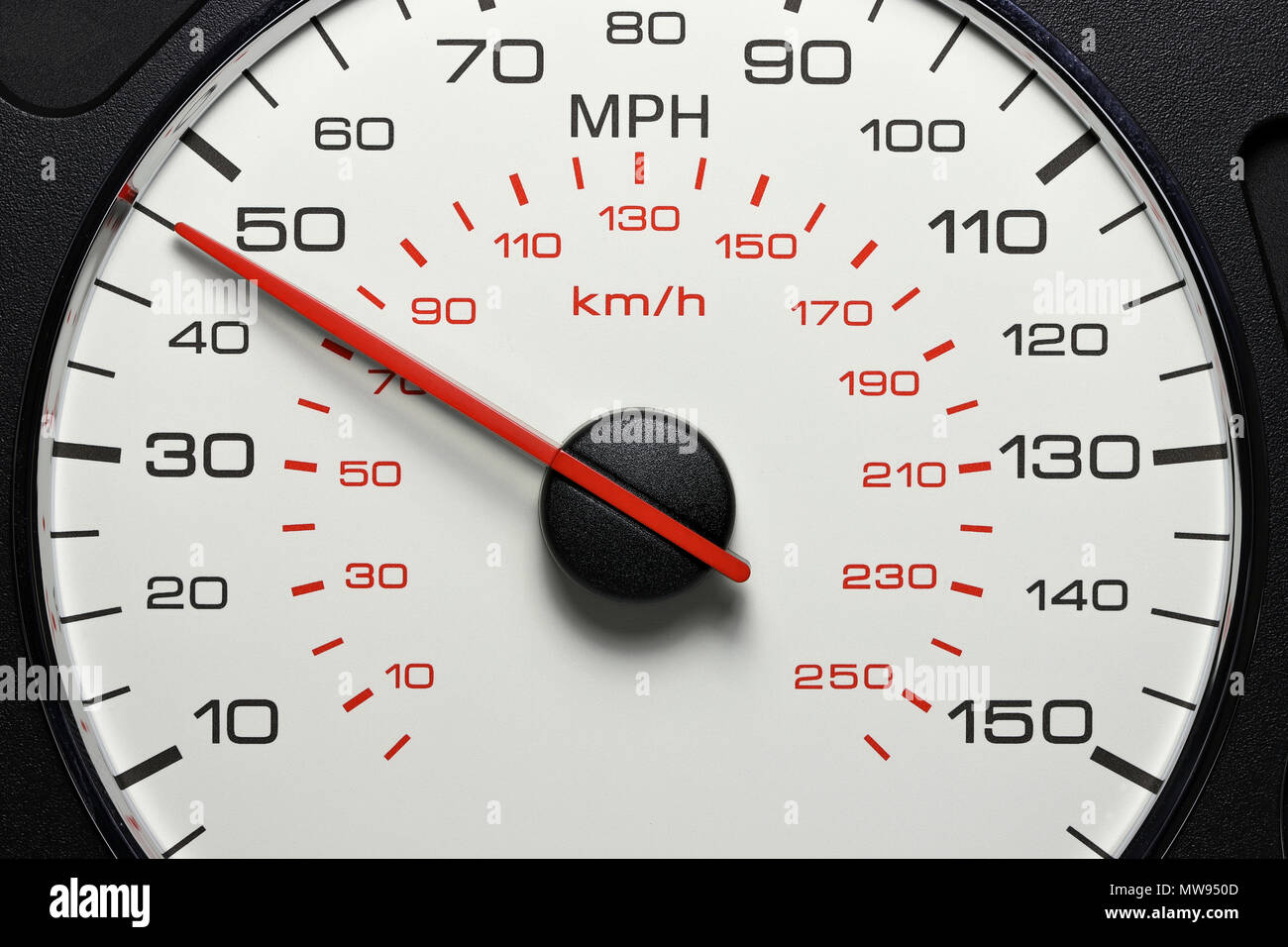 speedometer at 45 MPH Stock Photo - Alamy
