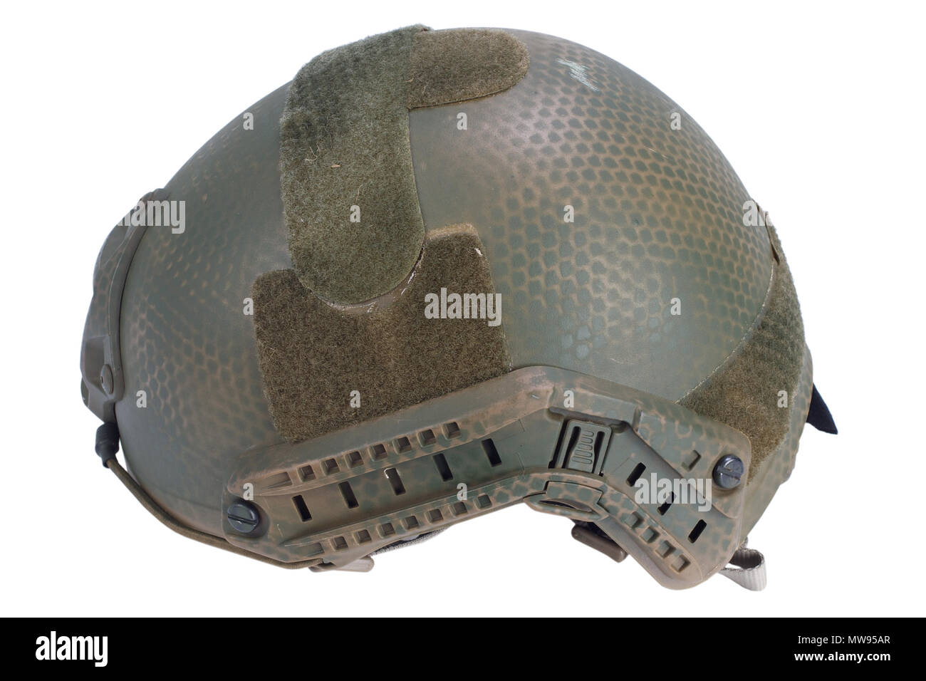 us army kevlar helmet with night vision mount isolated on whhite Stock ...