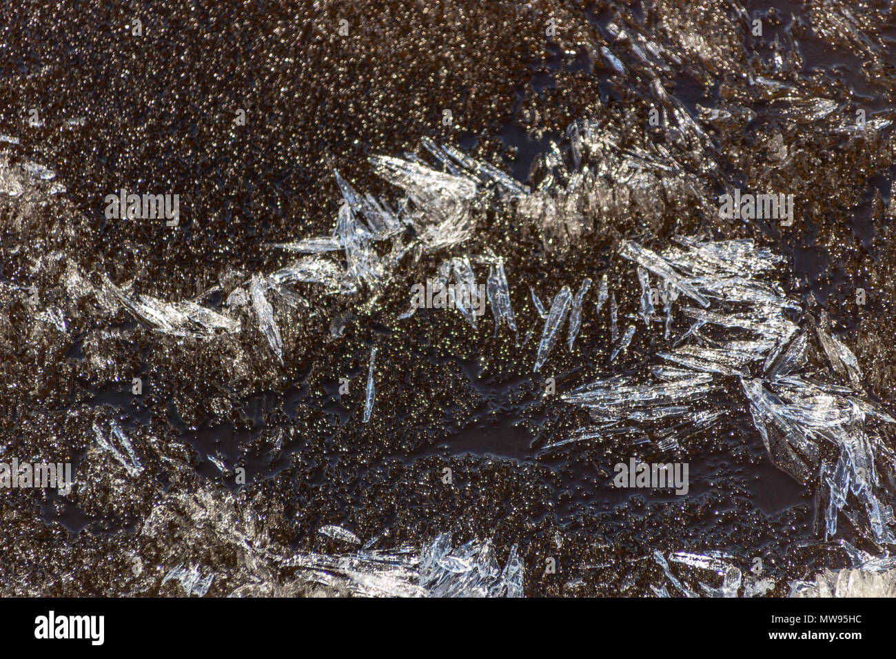 Frozen lake close-up, ice cubes Stock Photo - Alamy