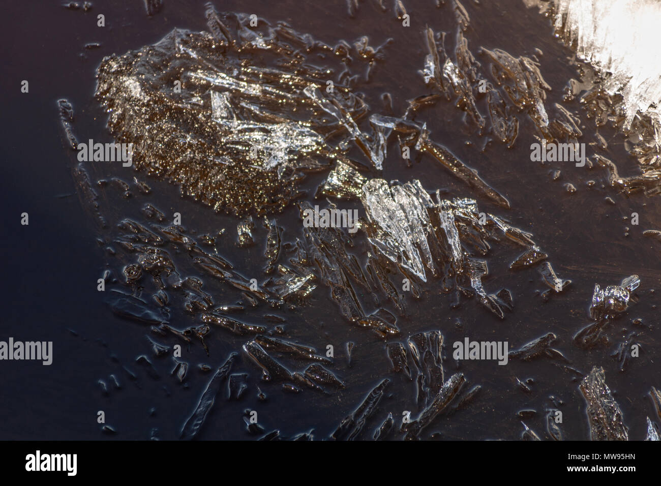 Frozen lake close-up, ice cubes Stock Photo - Alamy