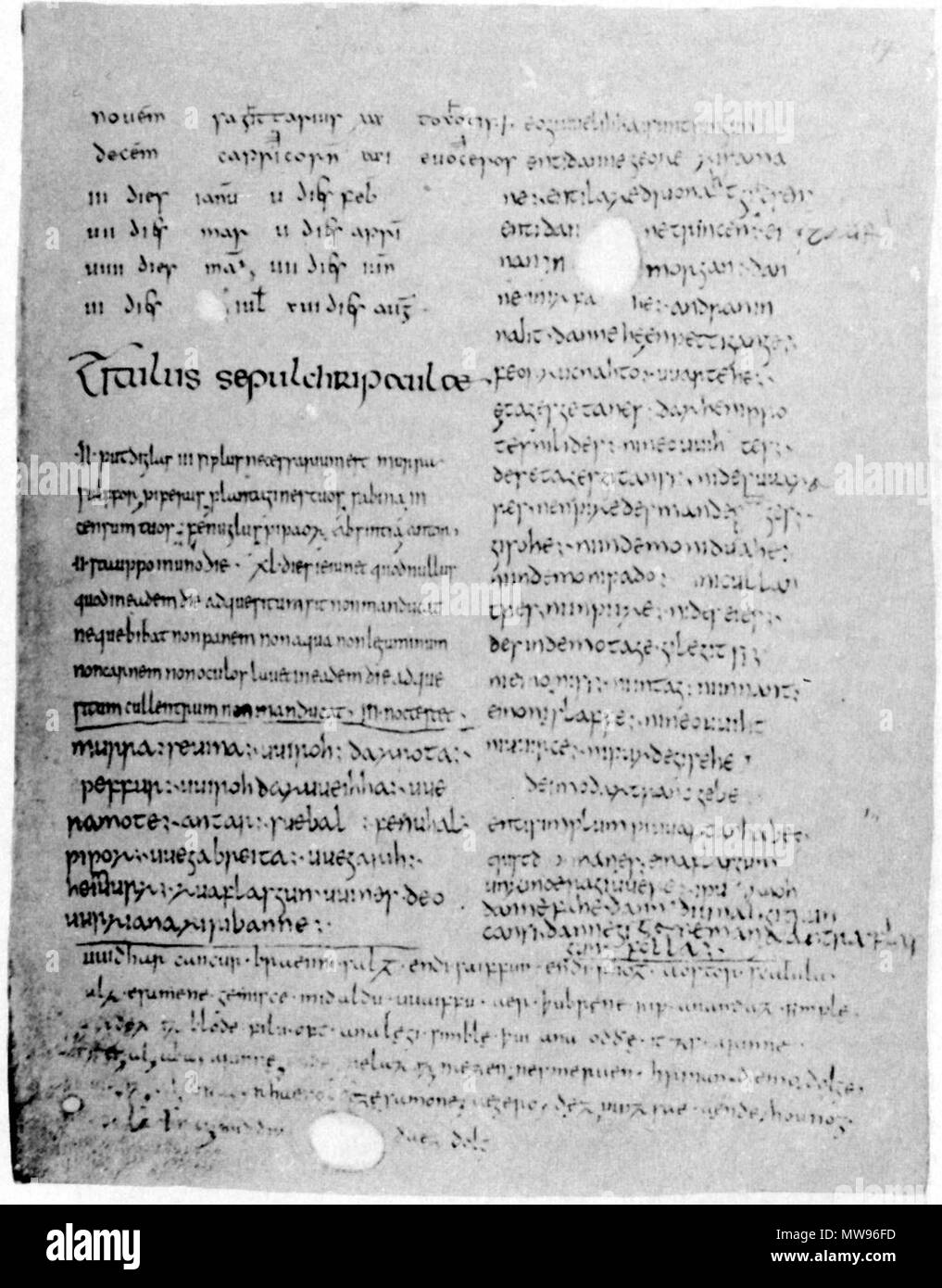 Old latin writing first century Black and White Stock Photos & Images ...