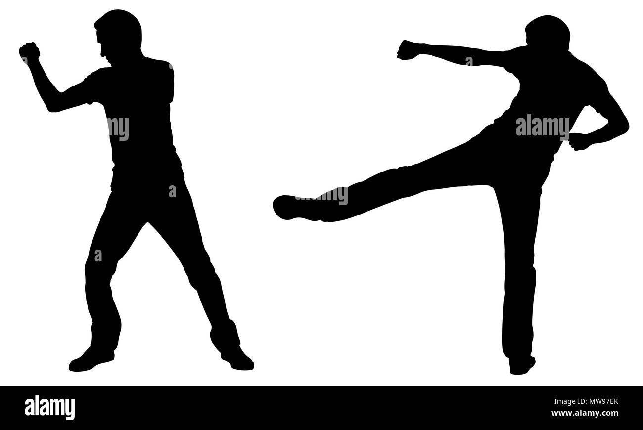 Silhouettes of people violence hi-res stock photography and images - Alamy