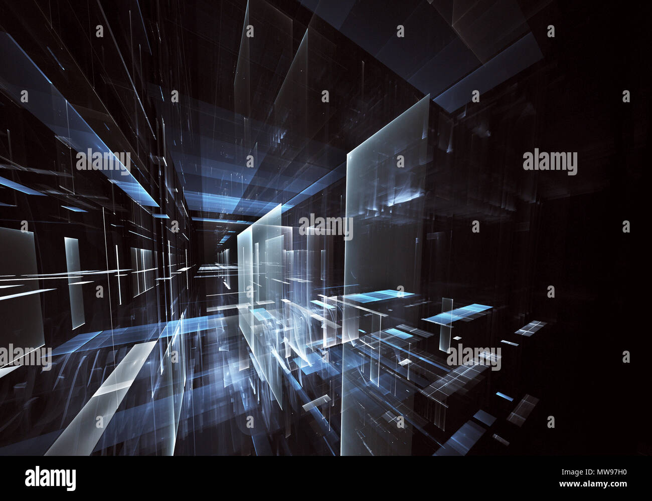 Abstract future technology background - computer-generated 3D image ...