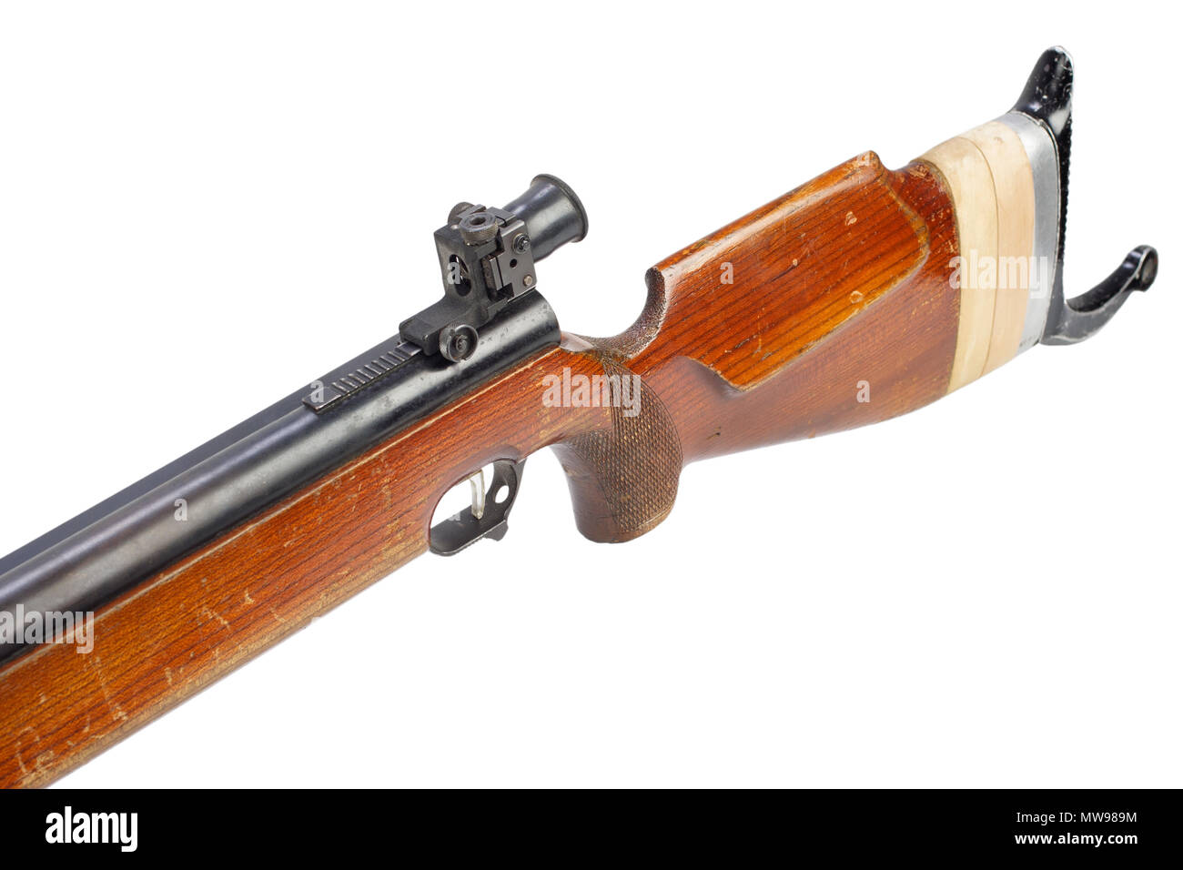 pneumatic air rifle isolated on white background Stock Photo - Alamy