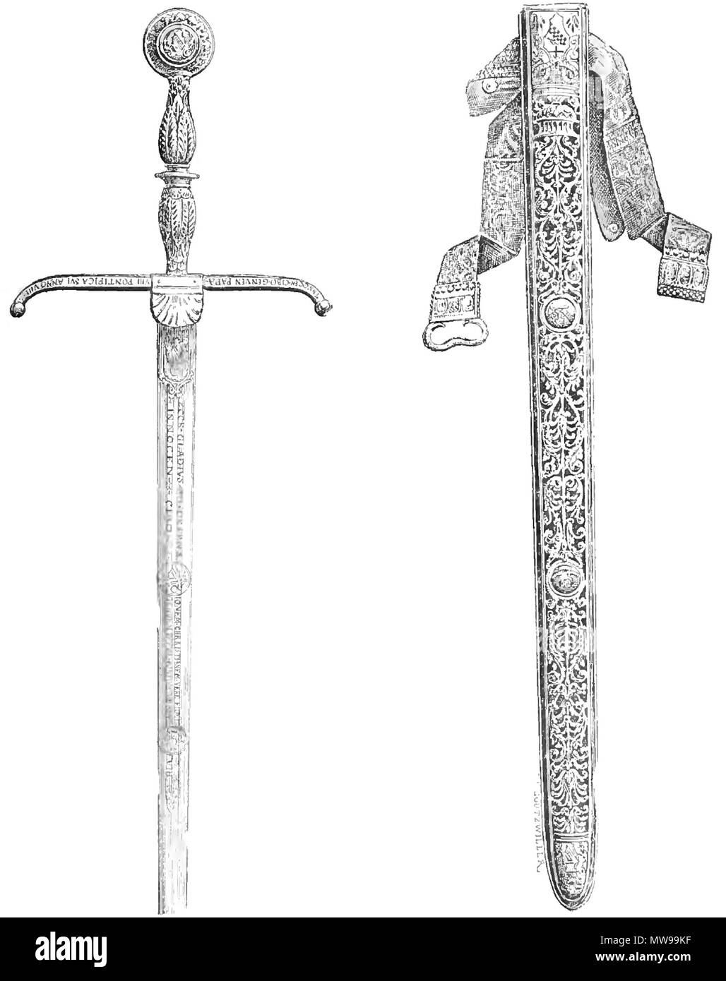 Blessed sword Black and White Stock Photos & Images - Alamy