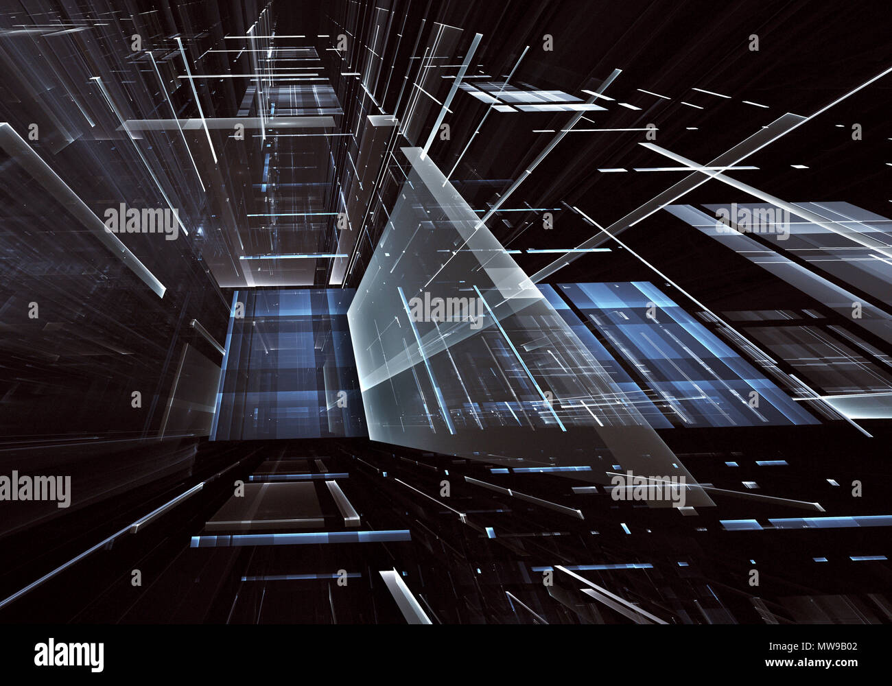 Abstract future technology background - computer-generated 3D image ...