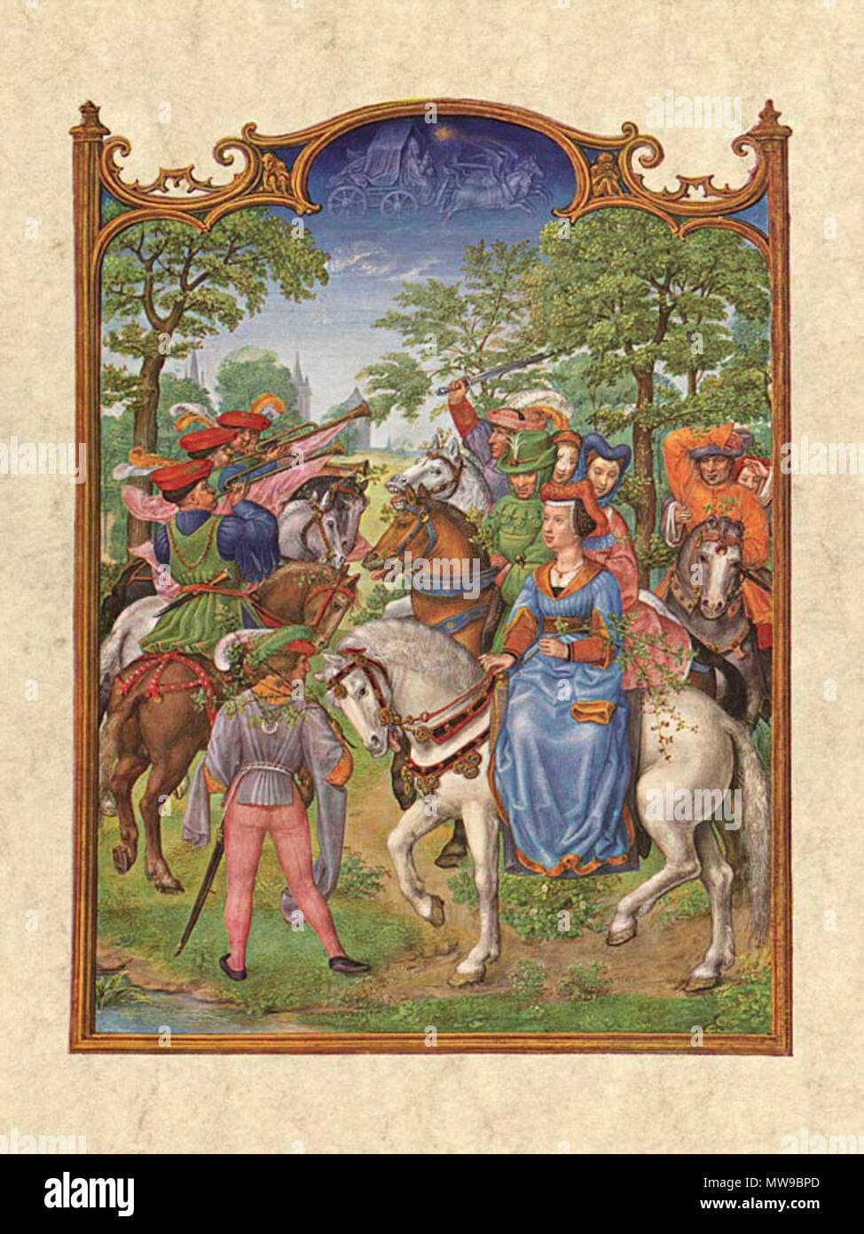. Mai, Brevarium Grimani, fol. 6v (Flemish) . circa 1510. Gerard ...